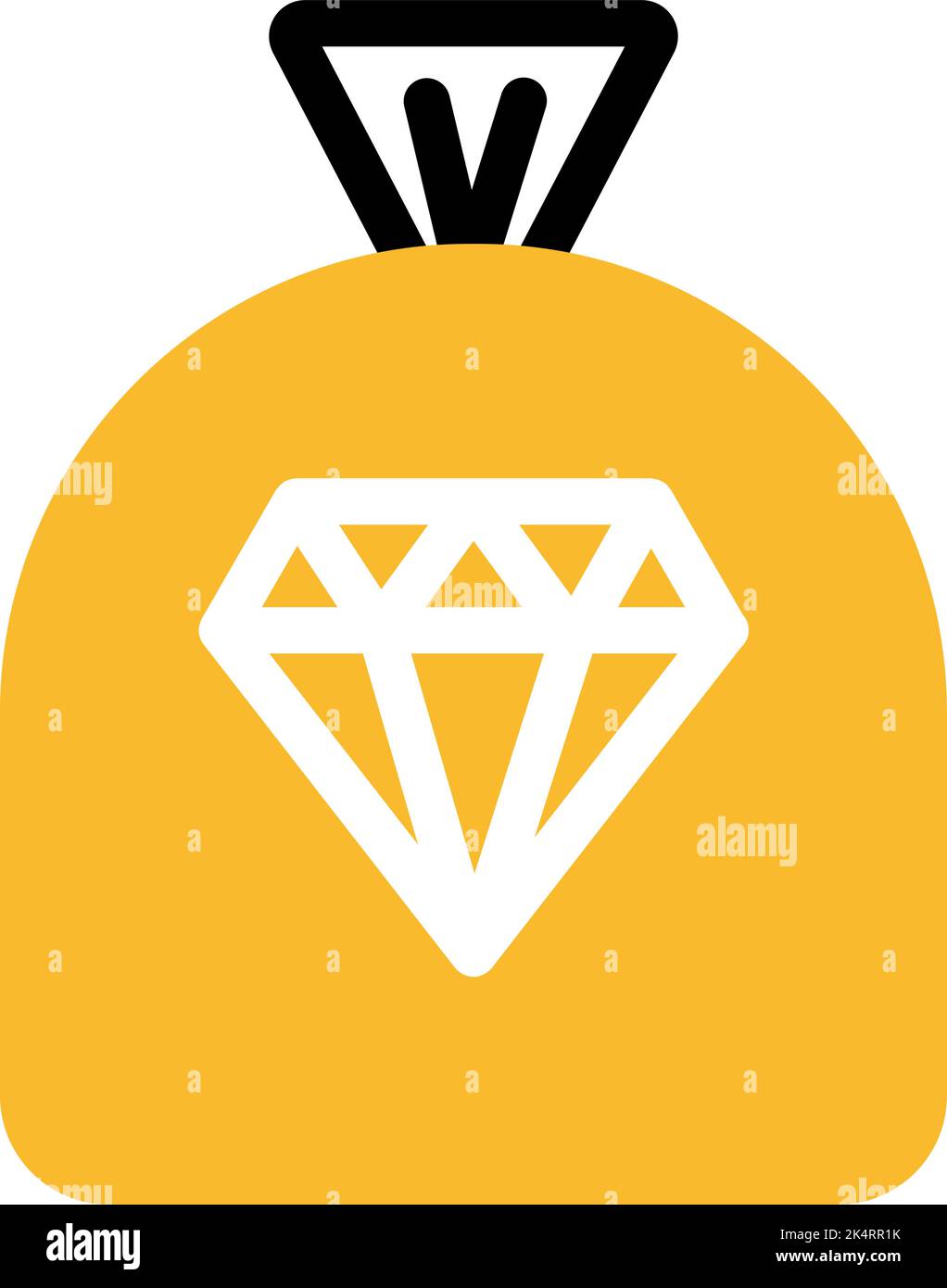 Bag gold coins line Stock Vector Images - Alamy