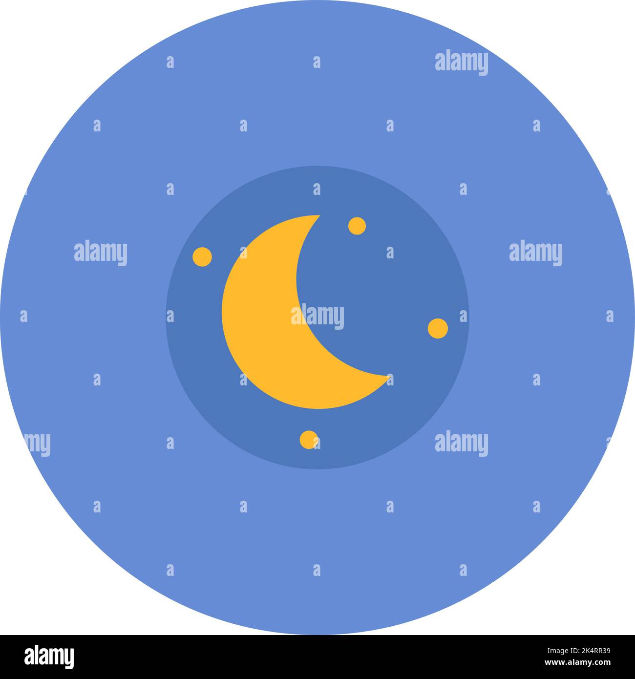 Young moon, illustration, vector on a white background Stock Vector ...