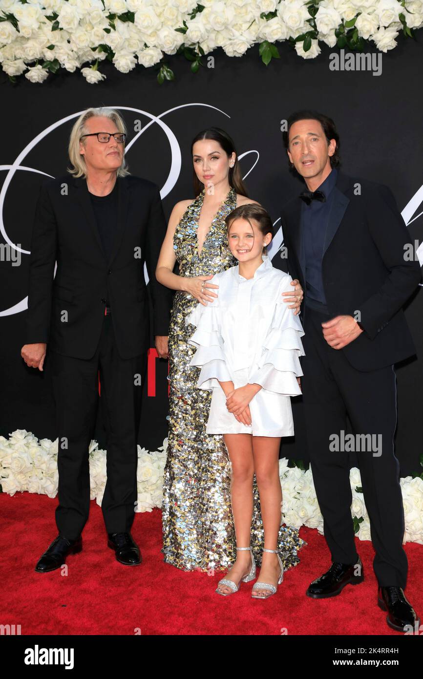 LOS ANGELES - SEP 13: Andrew Dominik, Ana De Armas, Lily Fisher, Adrien ...