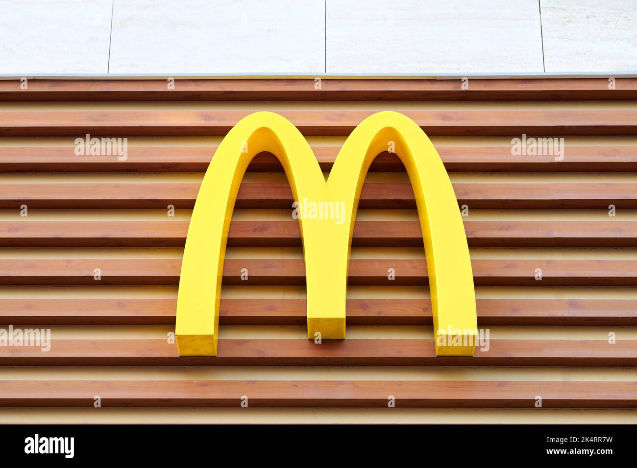 Rostov on Don, Russia - 02.21.2022 - McDonalds logo on restaurant ...