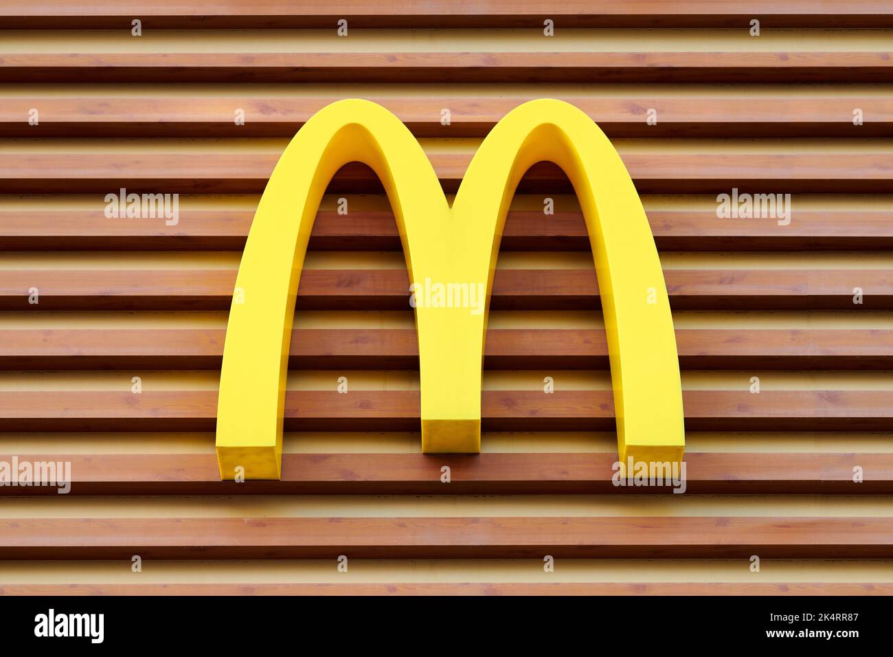 Rostov on Don, Russia - 02.21.2022 - McDonalds logo on restaurant ...