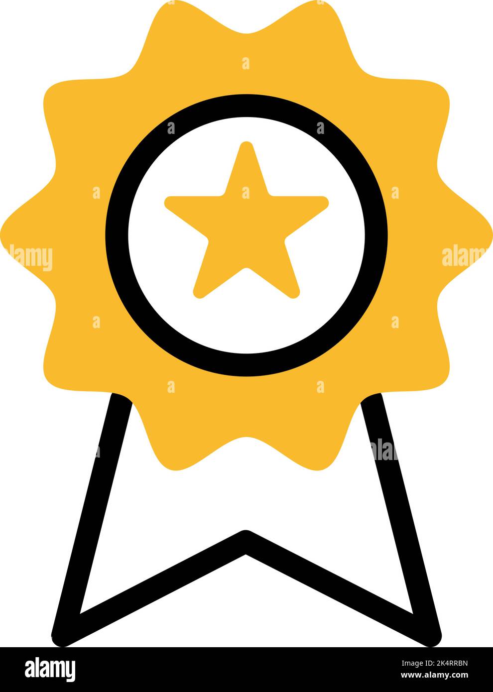 Game prize, illustration, vector on a white background Stock Vector ...