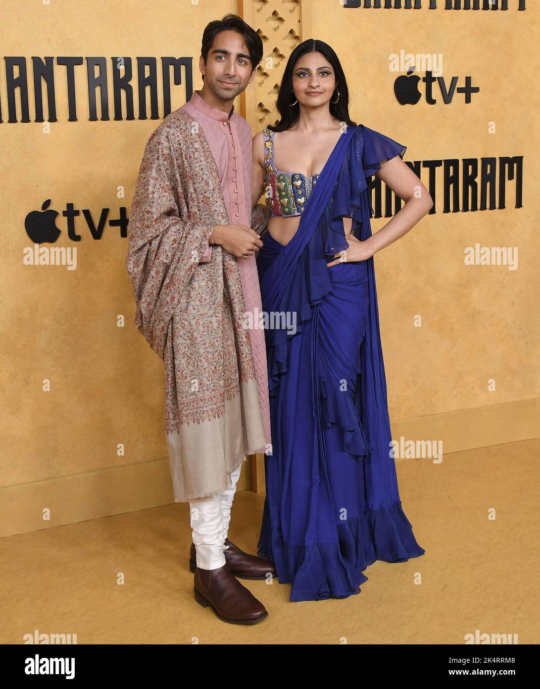 Los Angeles, USA. 03rd Oct, 2022. (L-R) Shubham Saraf and Rachel Kamath at the Apple TV Original ...
