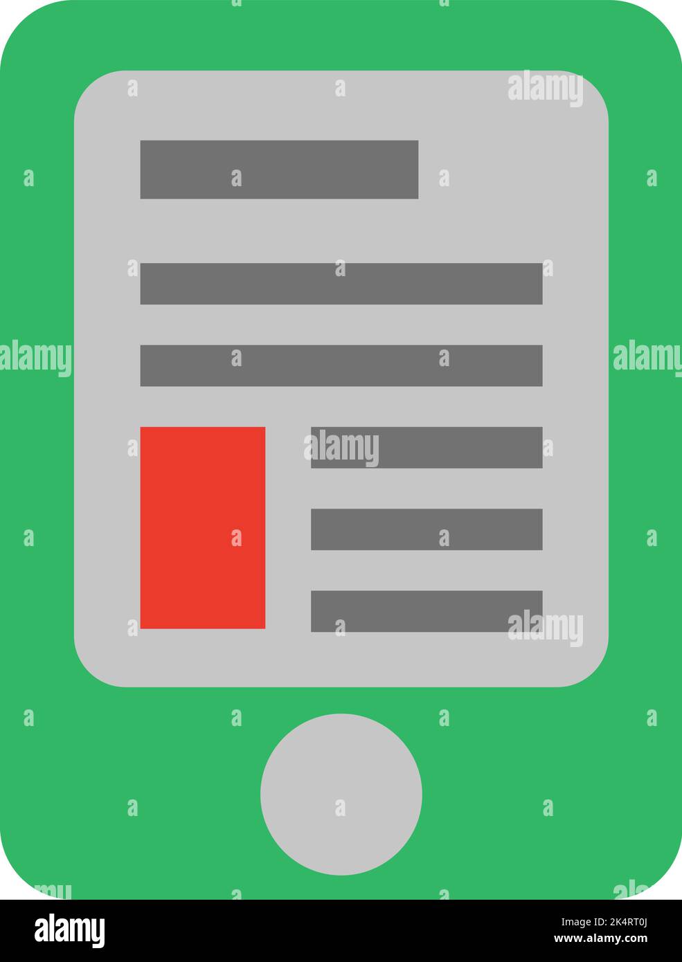 Mass media phone, illustration, vector on a white background Stock ...