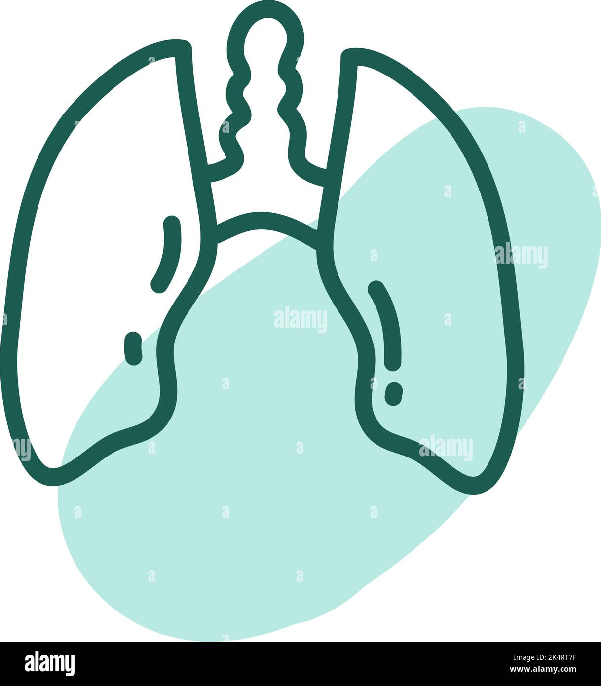 Lung health, illustration, vector on a white background Stock Vector ...