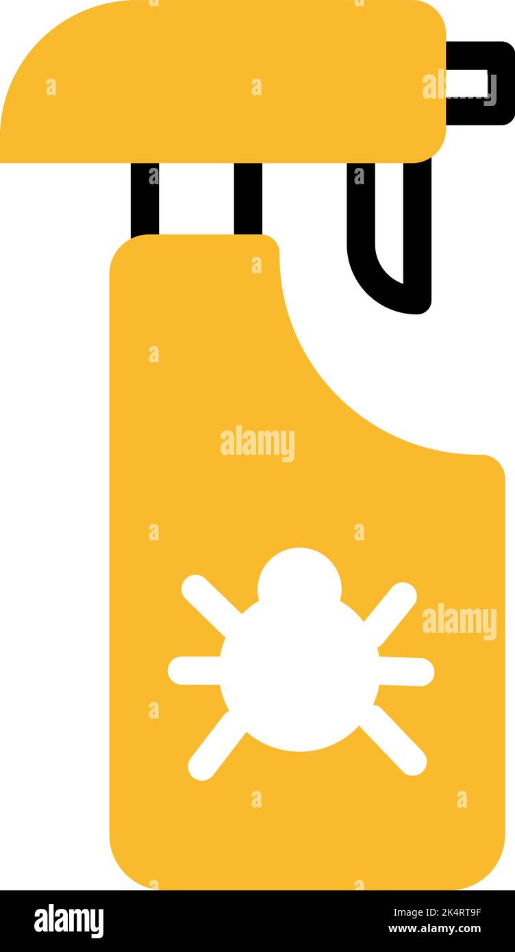 Insect spray, illustration, vector on a white background Stock Vector ...
