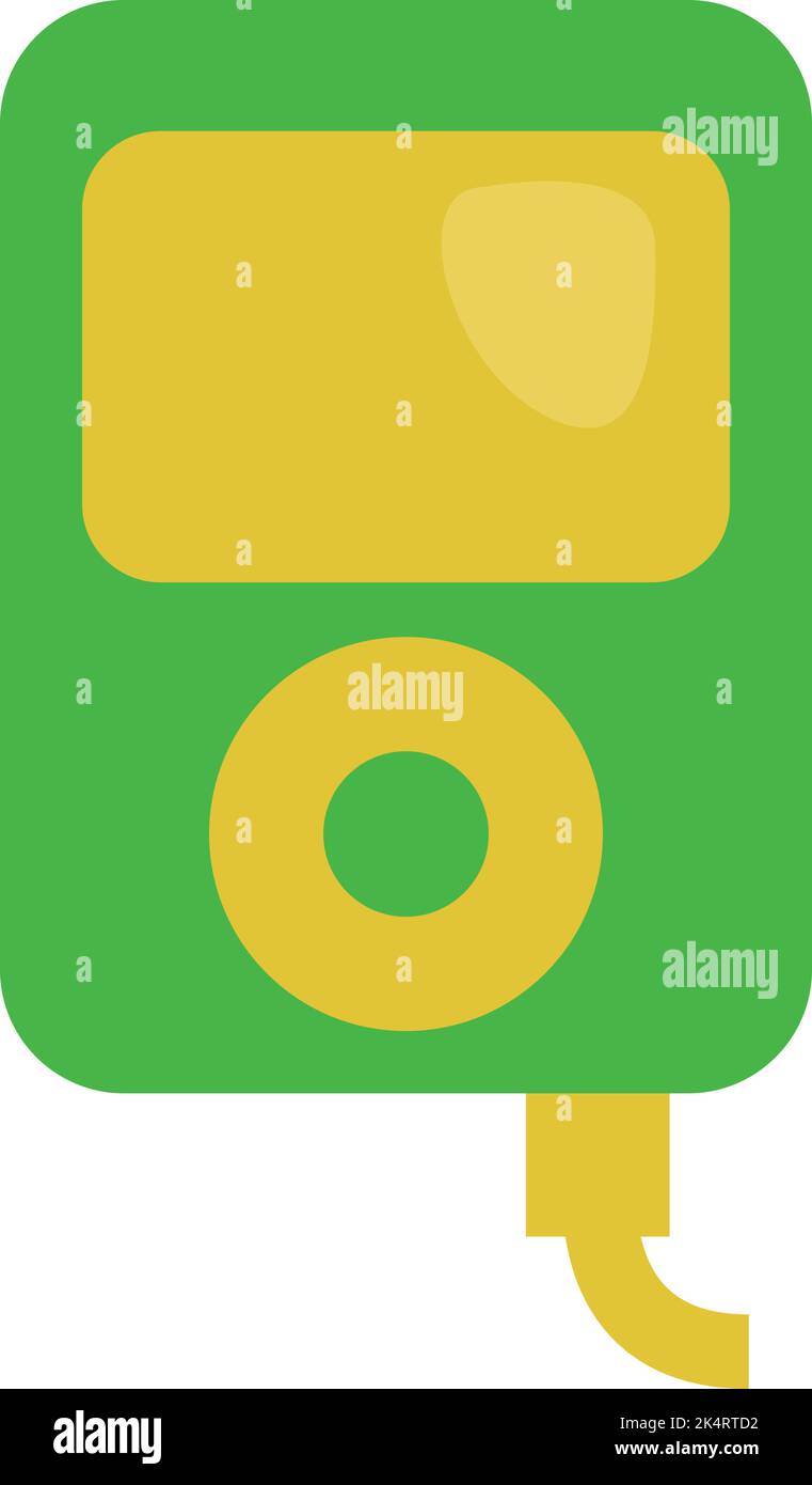 MP3 Player, illustration, vector on a white background Stock Vector ...