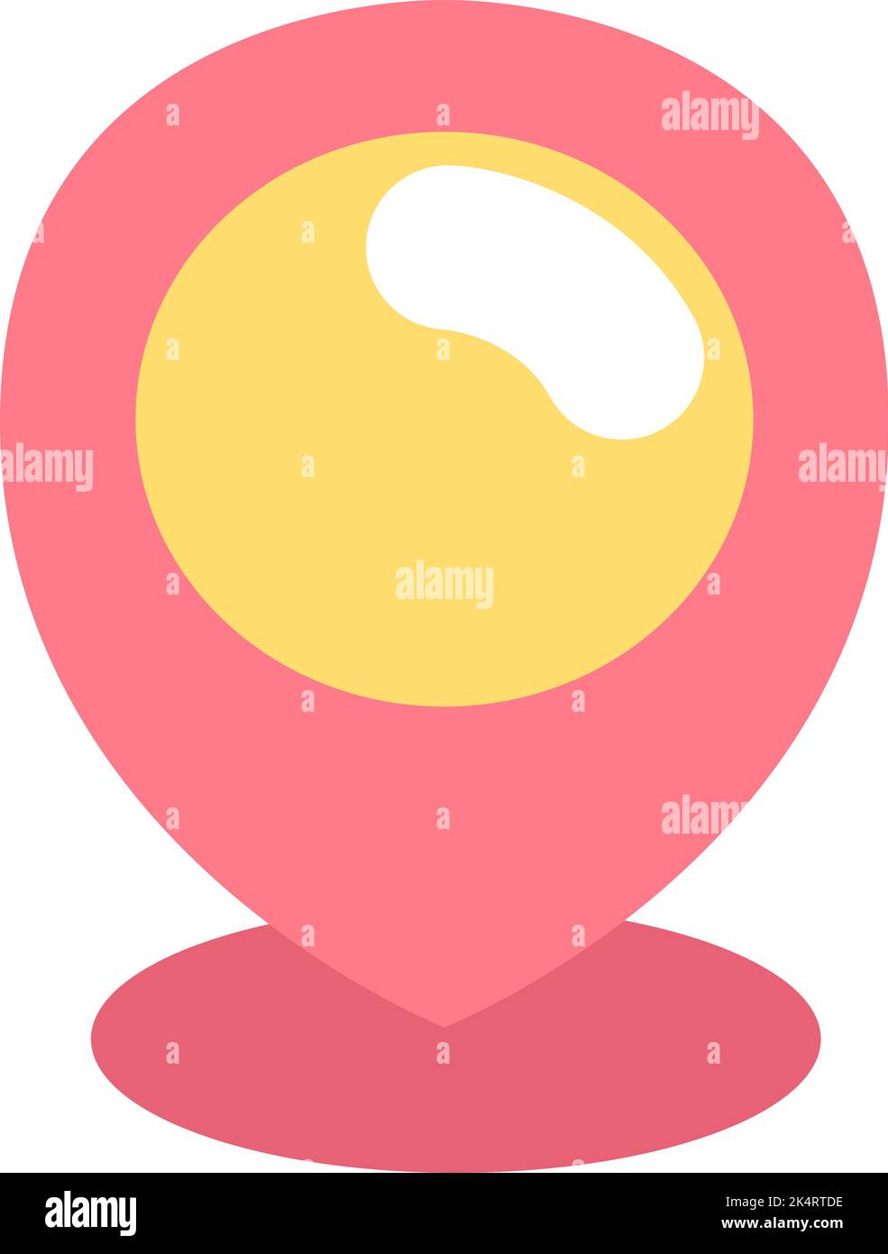 Pet location, illustration, vector on a white background Stock Vector ...