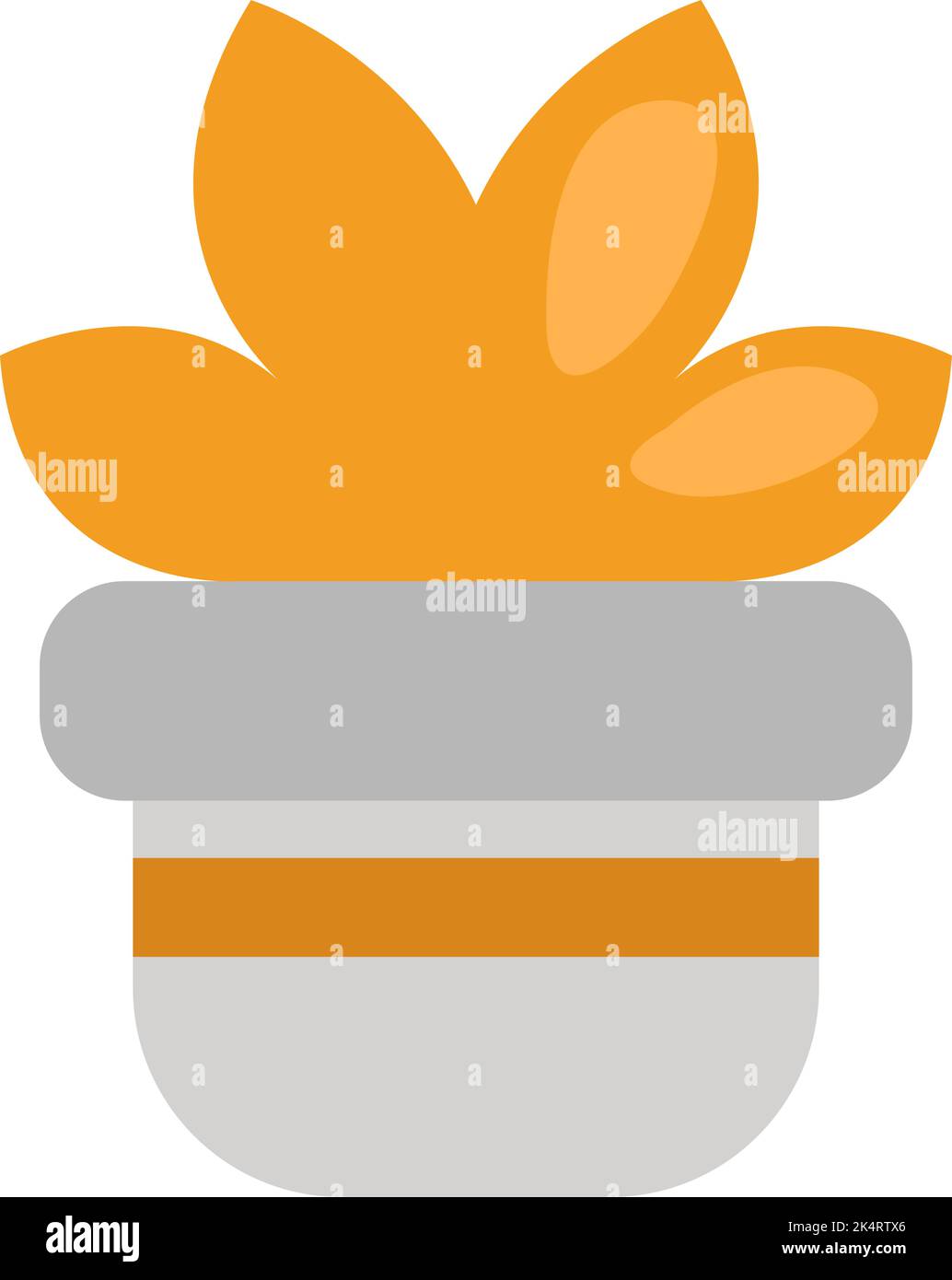 Office plant, illustration, vector on a white background Stock Vector ...