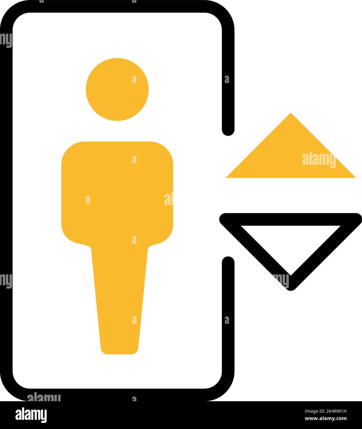 Hotel elevator, illustration, vector on a white background Stock Vector ...