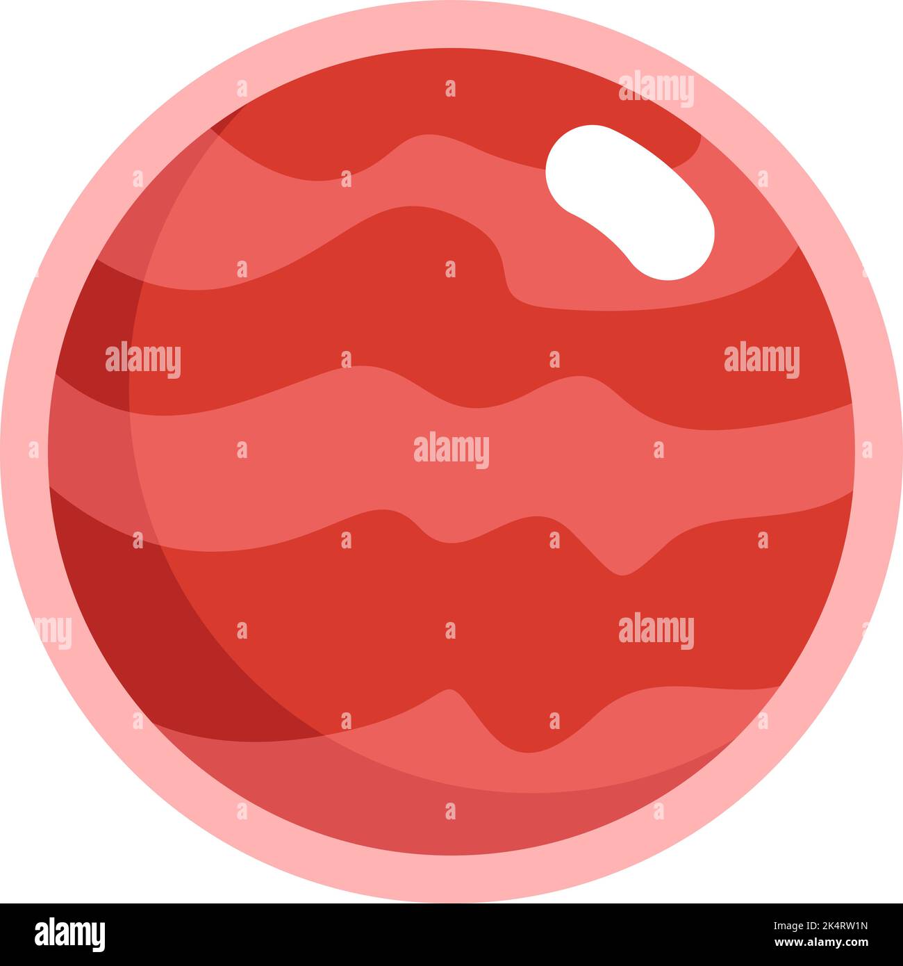 Space Venus, illustration, vector on a white background Stock Vector ...