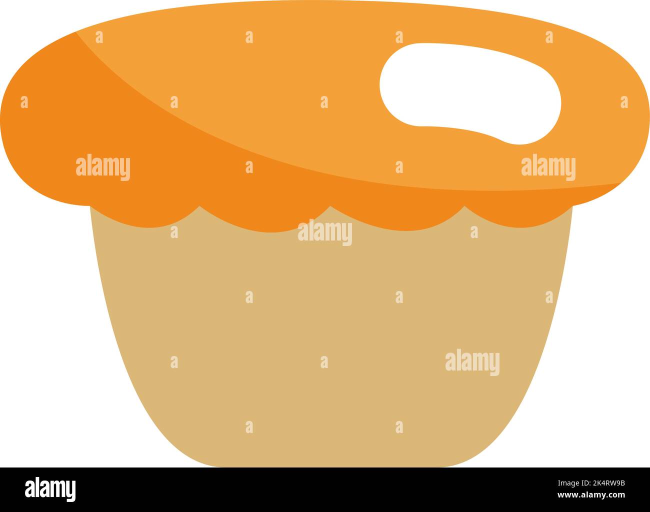 Muffin cake, illustration, vector on a white background Stock Vector ...