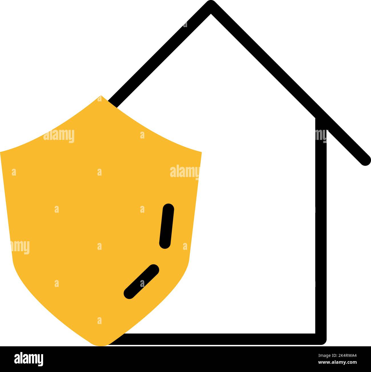 Home insurance, illustration, vector on a white background Stock Vector ...