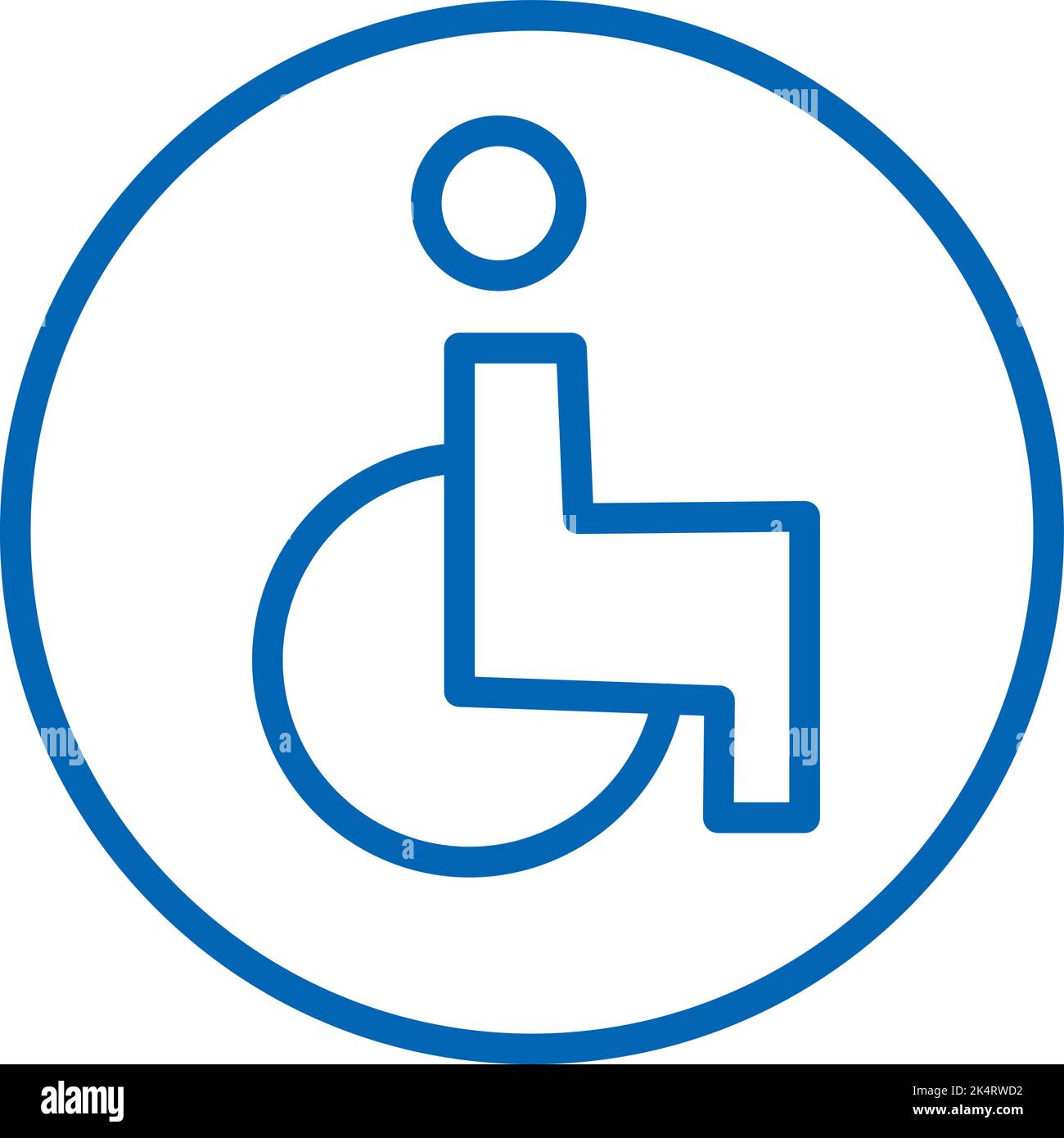 Public sign disability , illustration, vector on a white background ...