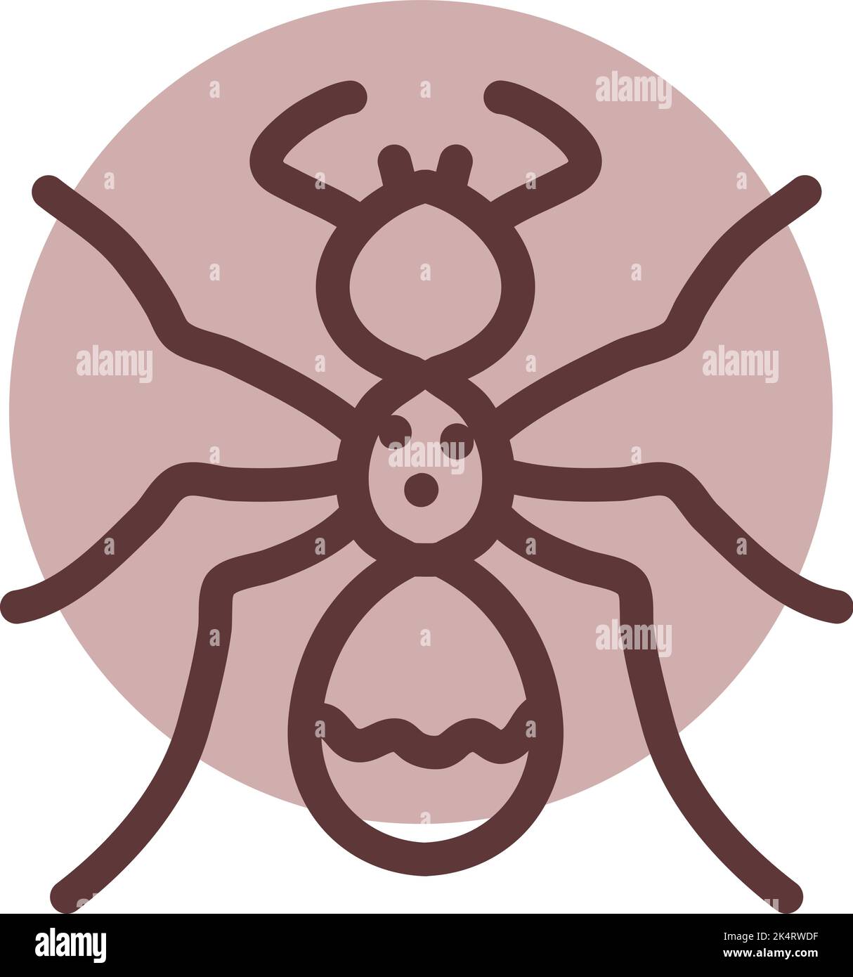 Flying ant, illustration, vector on a white background Stock Vector ...