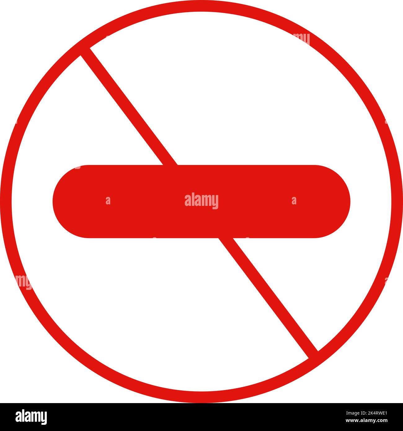 Public sign no entry , illustration, vector on a white background Stock ...