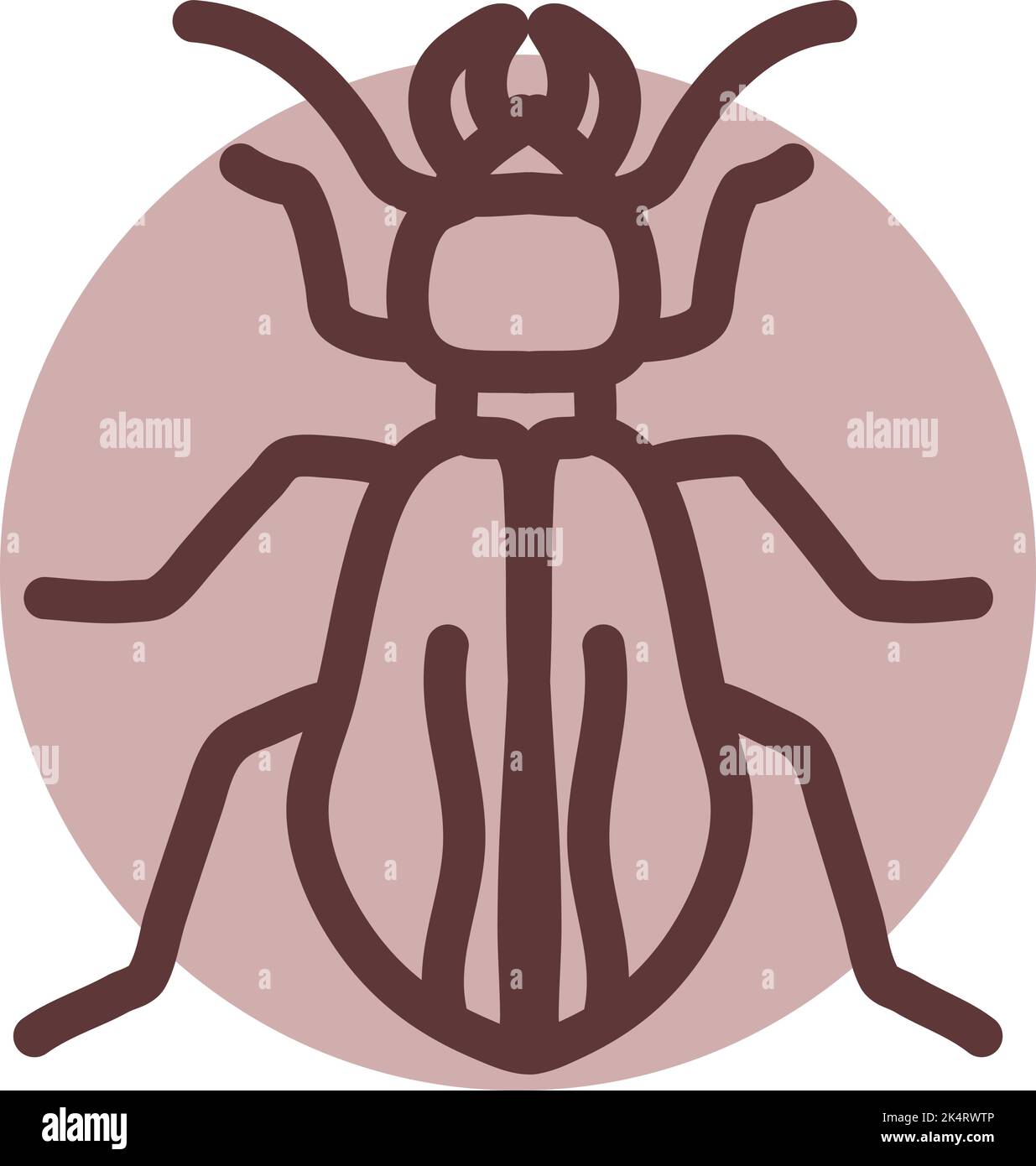 Infantile bug, illustration, vector on a white background Stock Vector ...
