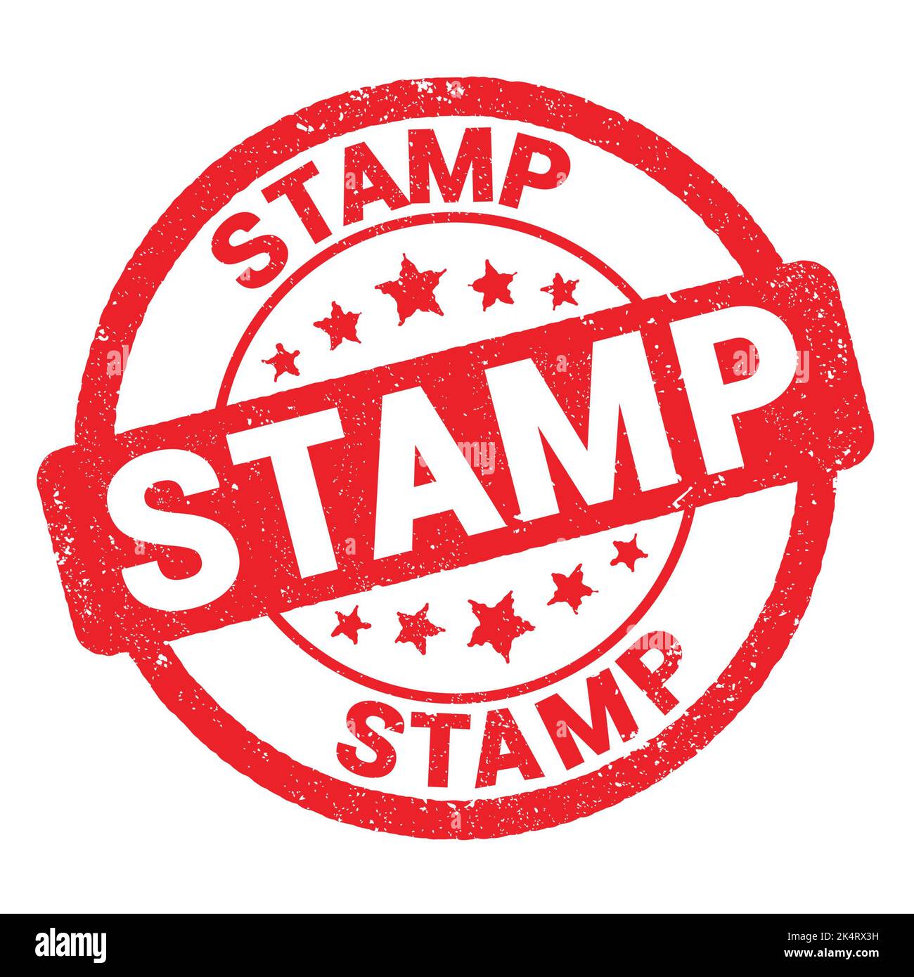 STAMP text written on red grungy stamp sign Stock Photo - Alamy