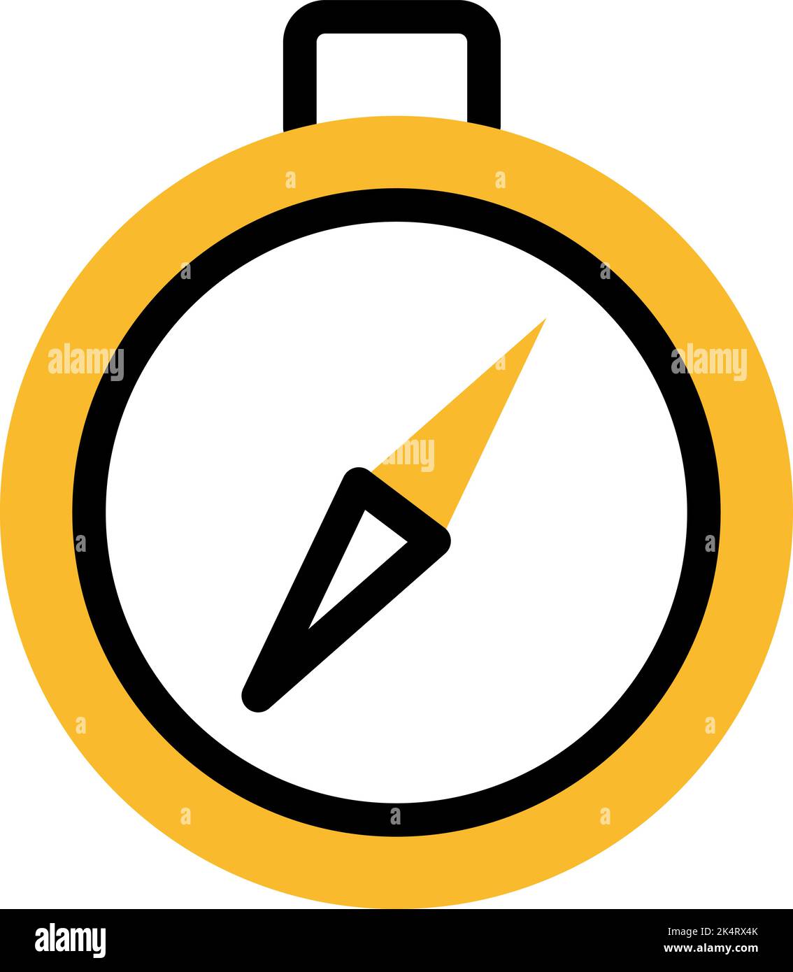 Traveling compass, illustration, vector on a white background Stock ...