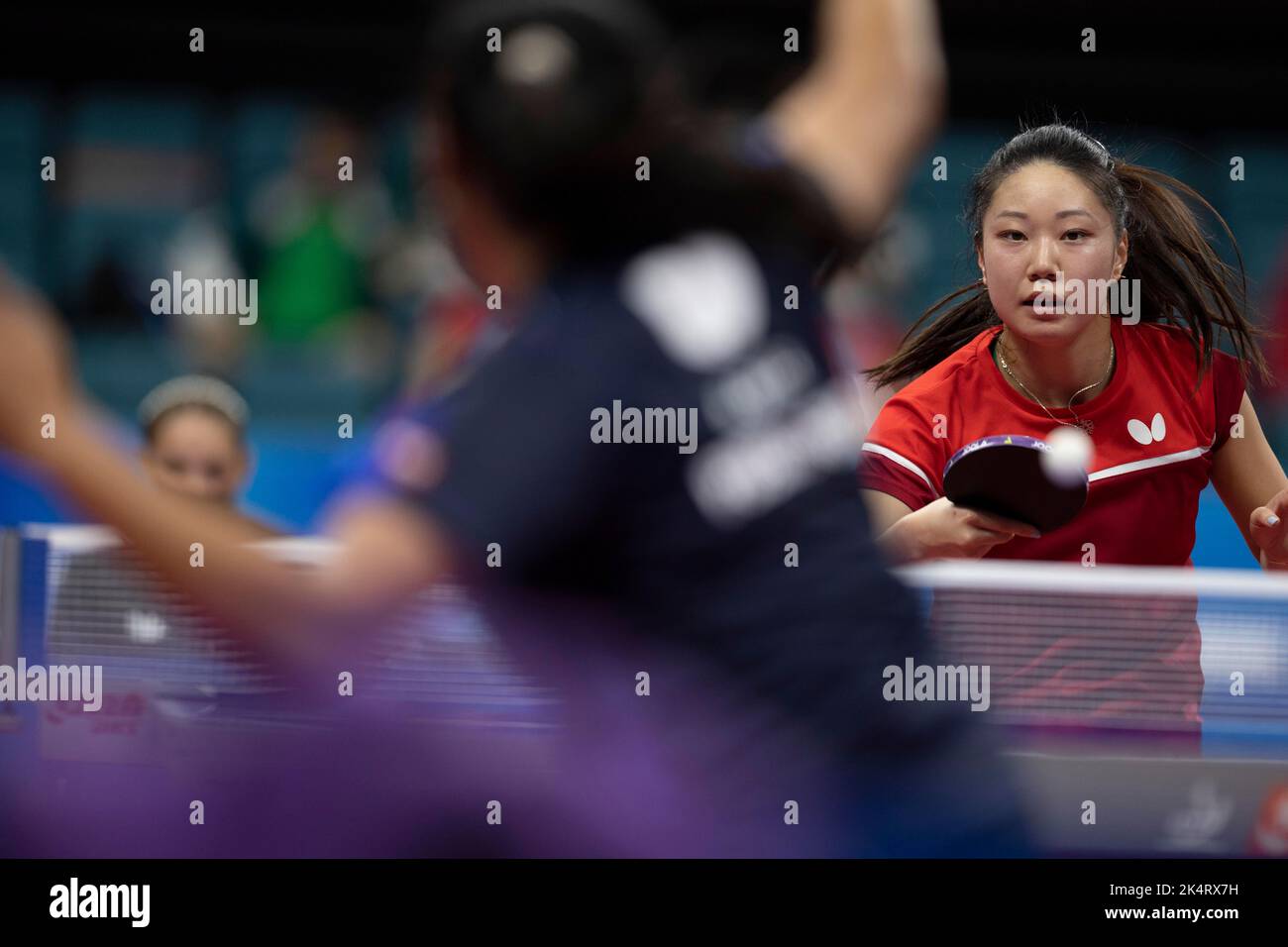 CHENGDU, CHINA - OCTOBER 4, 2022 - Zhang Lily of the USA competes ...