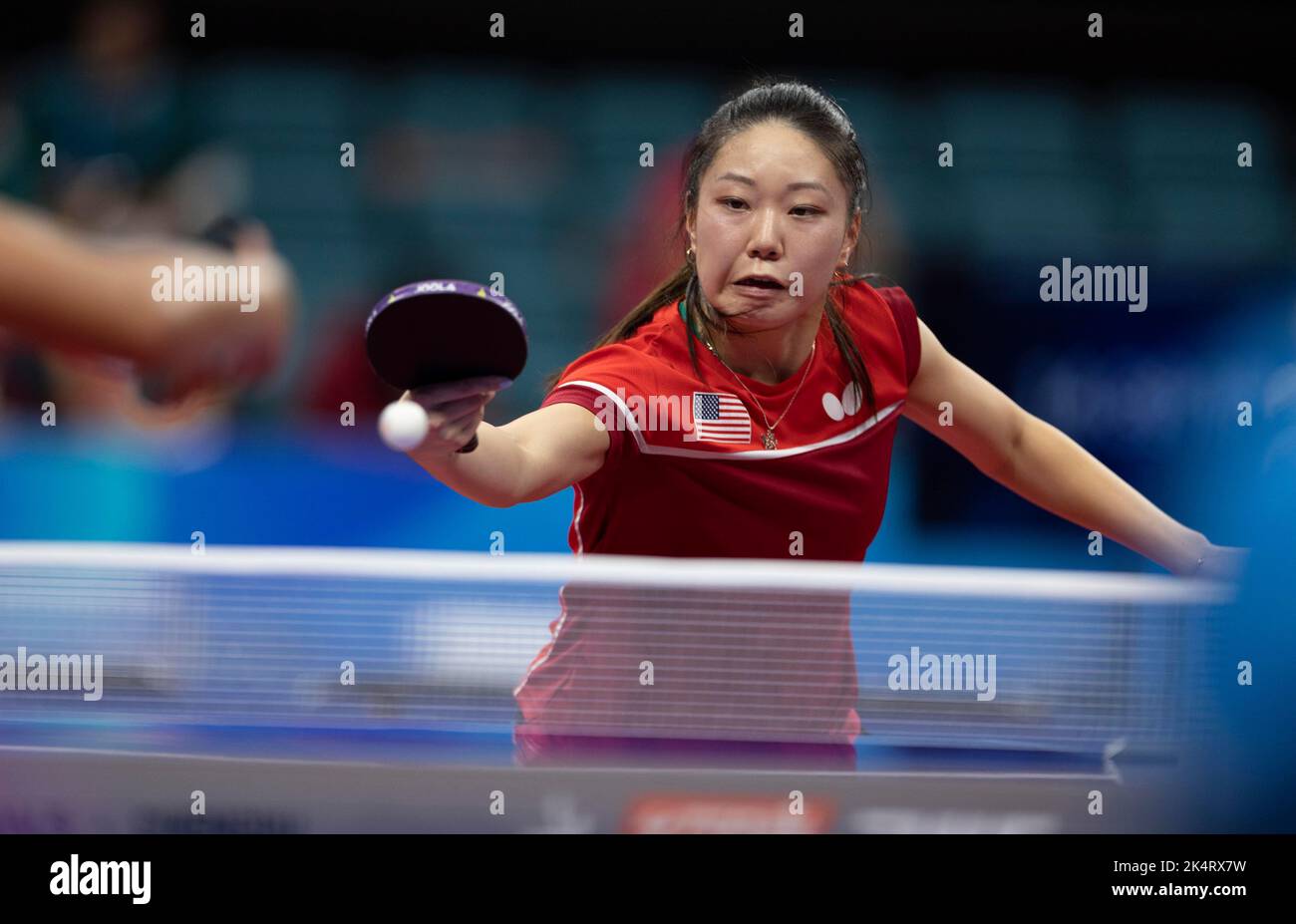 CHENGDU, CHINA - OCTOBER 4, 2022 - Zhang Lily of the USA competes ...