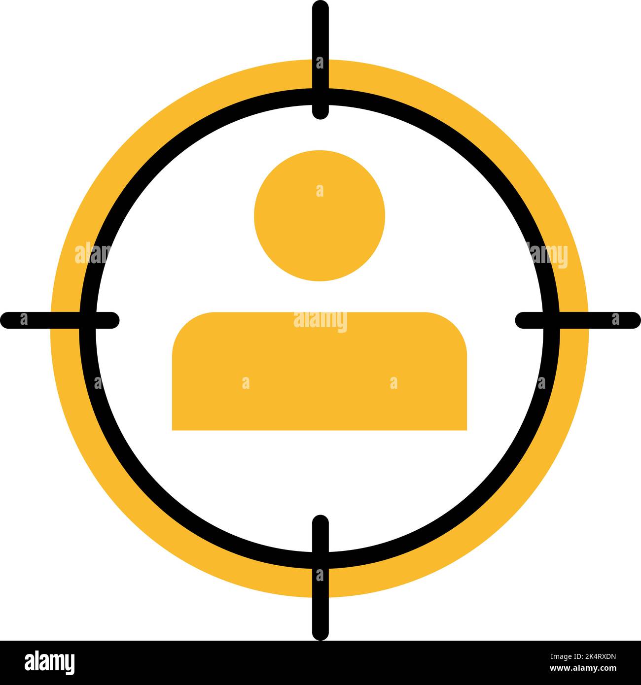 Police target, illustration, vector on a white background Stock Vector ...