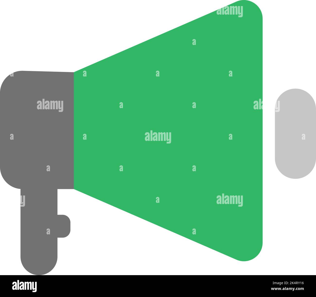 Mass media megaphone, illustration, vector on a white background Stock ...