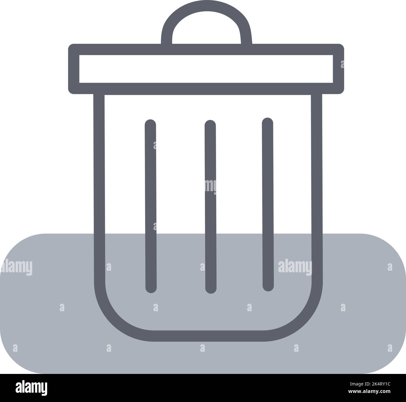 Business trash bin, illustration, vector on a white background Stock ...
