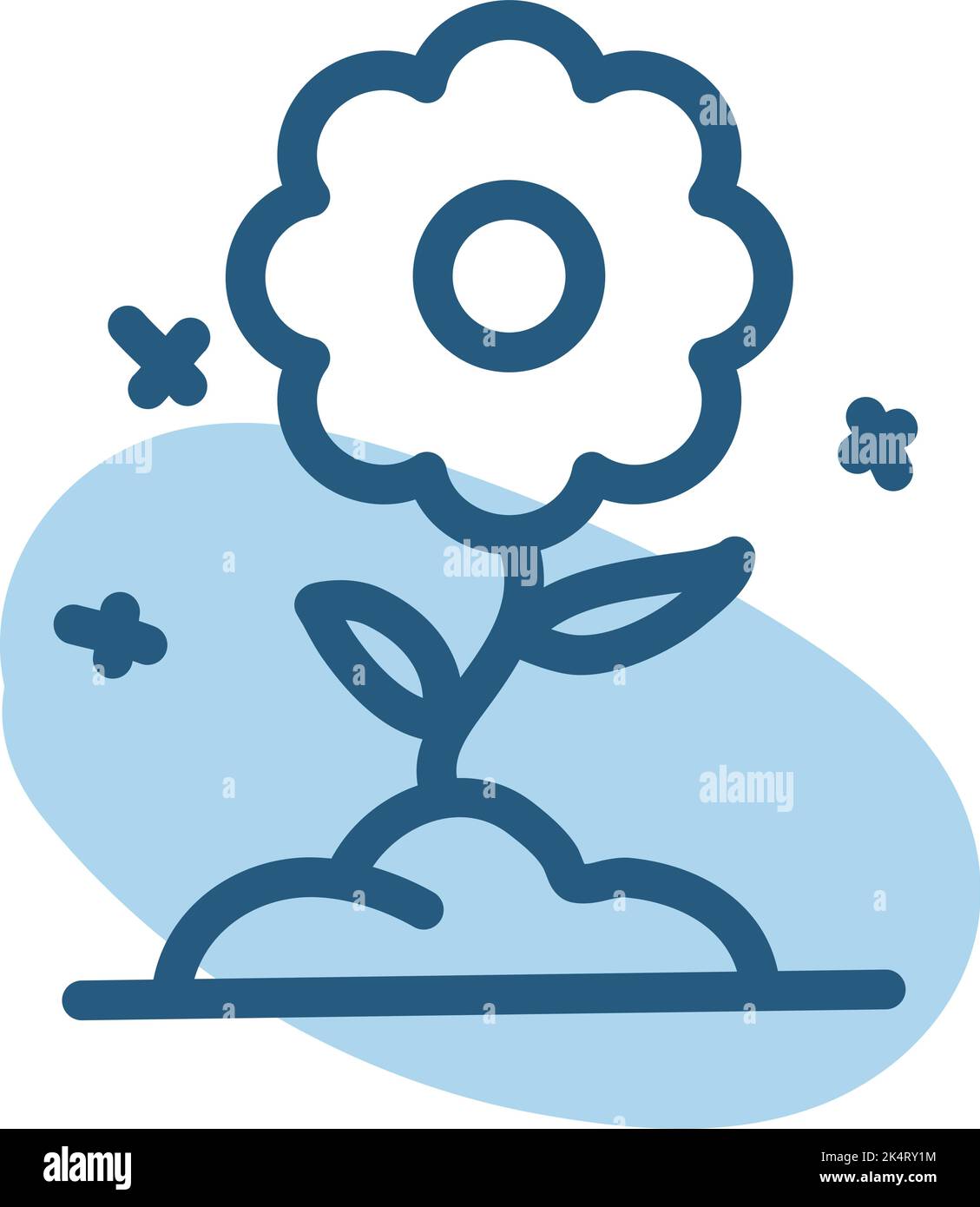 Spring flower, illustration, vector on a white background Stock Vector ...