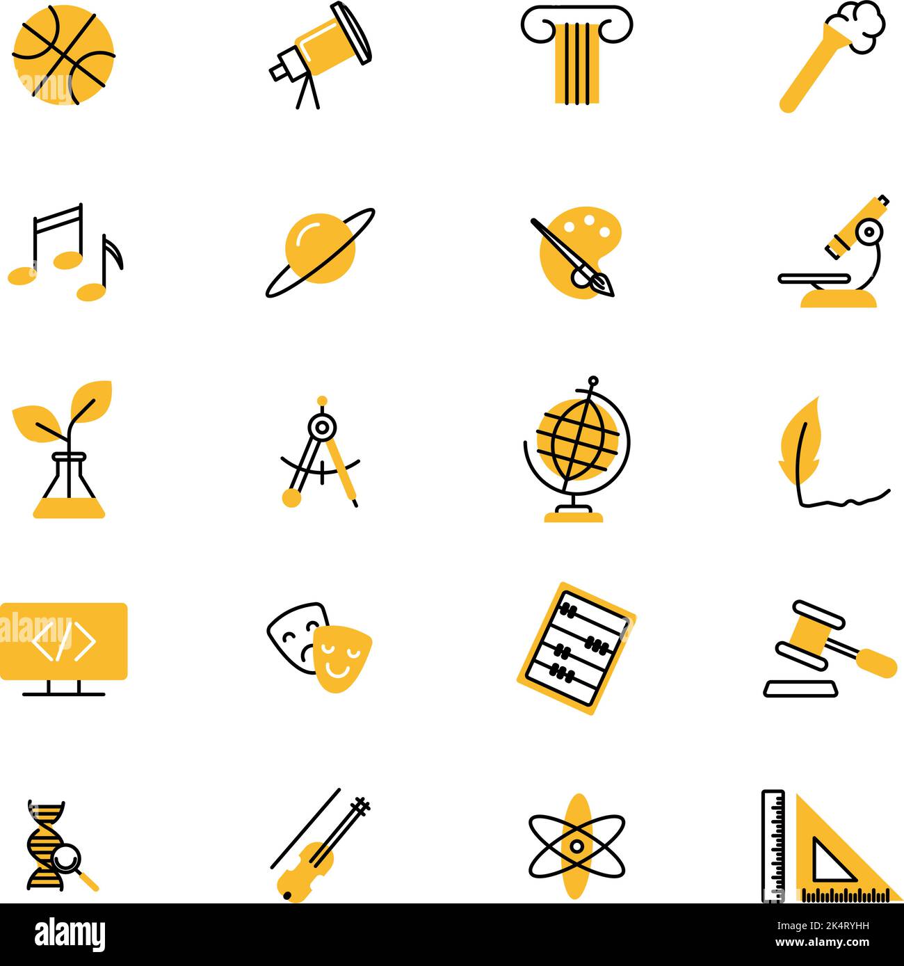 School education, illustration, vector on a white background Stock ...