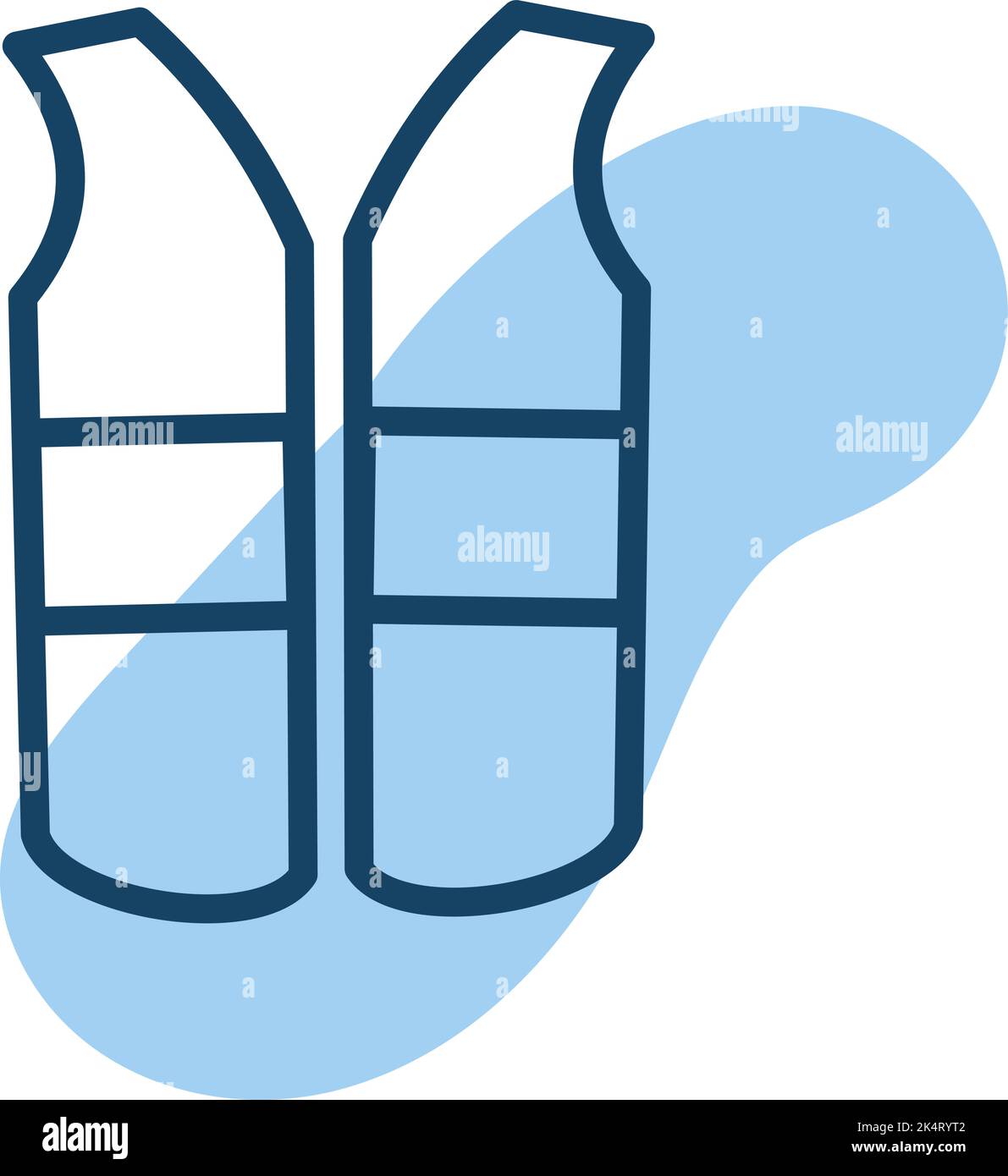 Swimming vest, illustration, vector on a white background Stock Vector ...