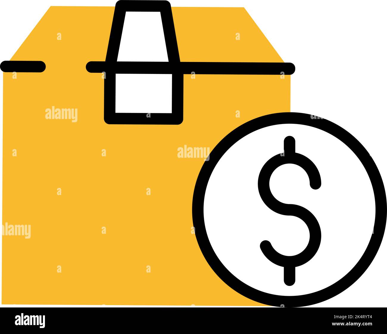 Mystery box on white Stock Vector Images - Alamy