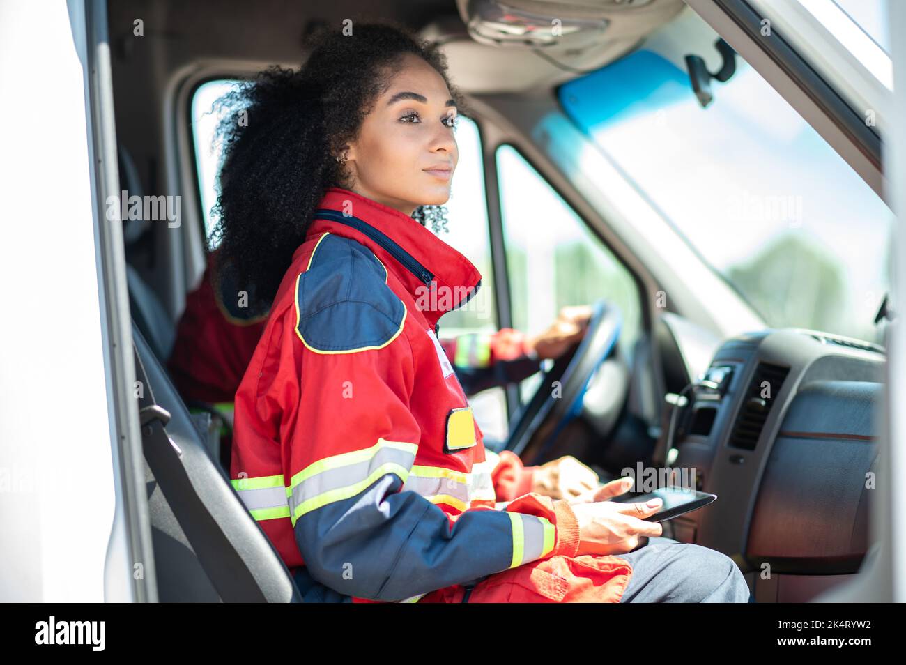 Ambulance driver female hi-res stock photography and images - Alamy
