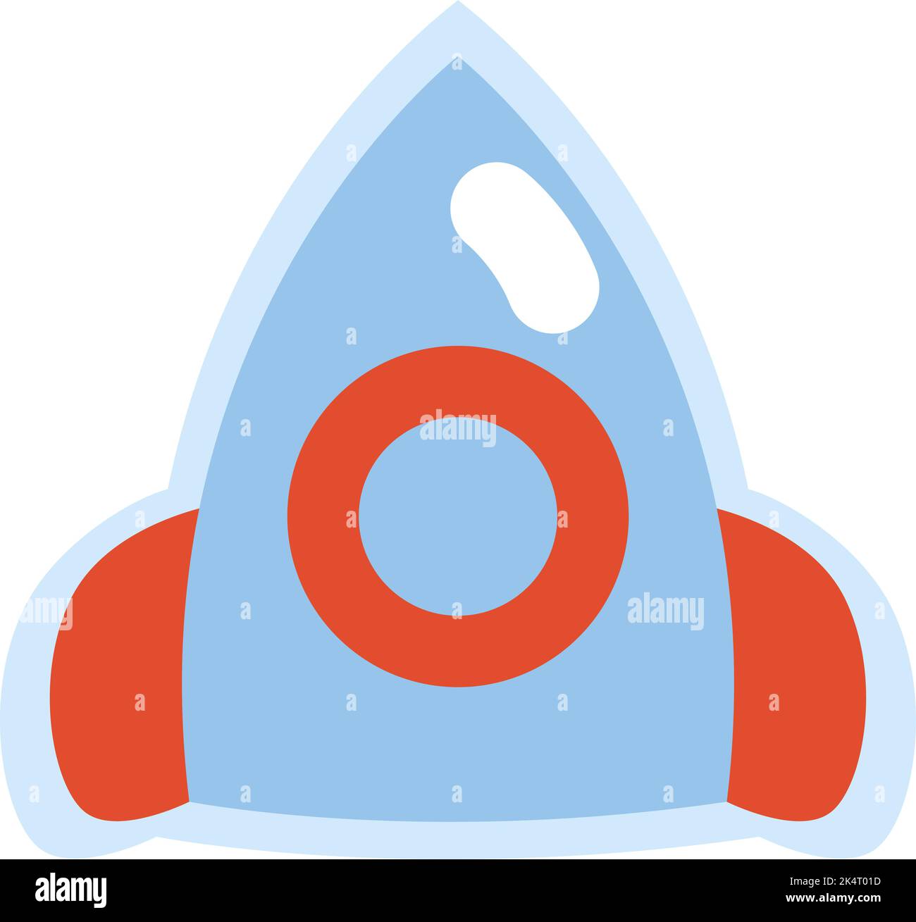 Space ship, illustration, vector on a white background Stock Vector ...