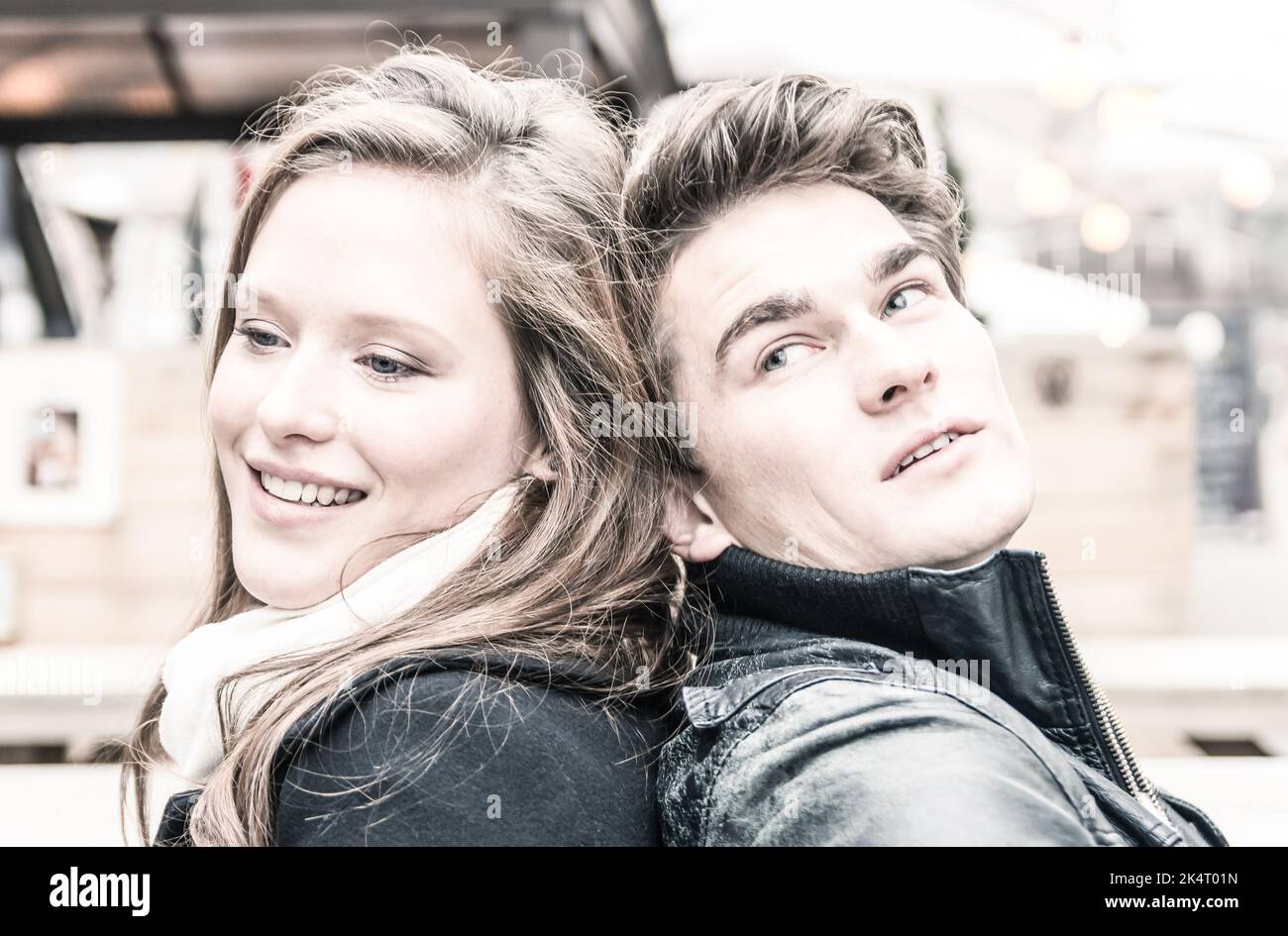 Couple of lovers on relax moment Stock Photo - Alamy
