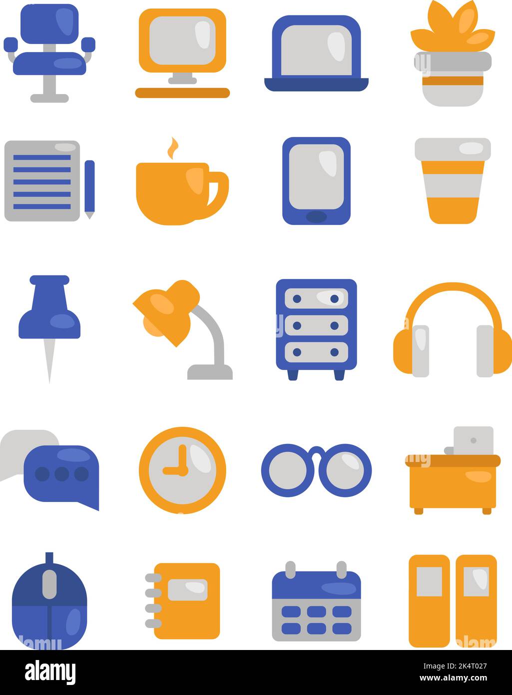 Office space, illustration, vector on a white background Stock Vector ...