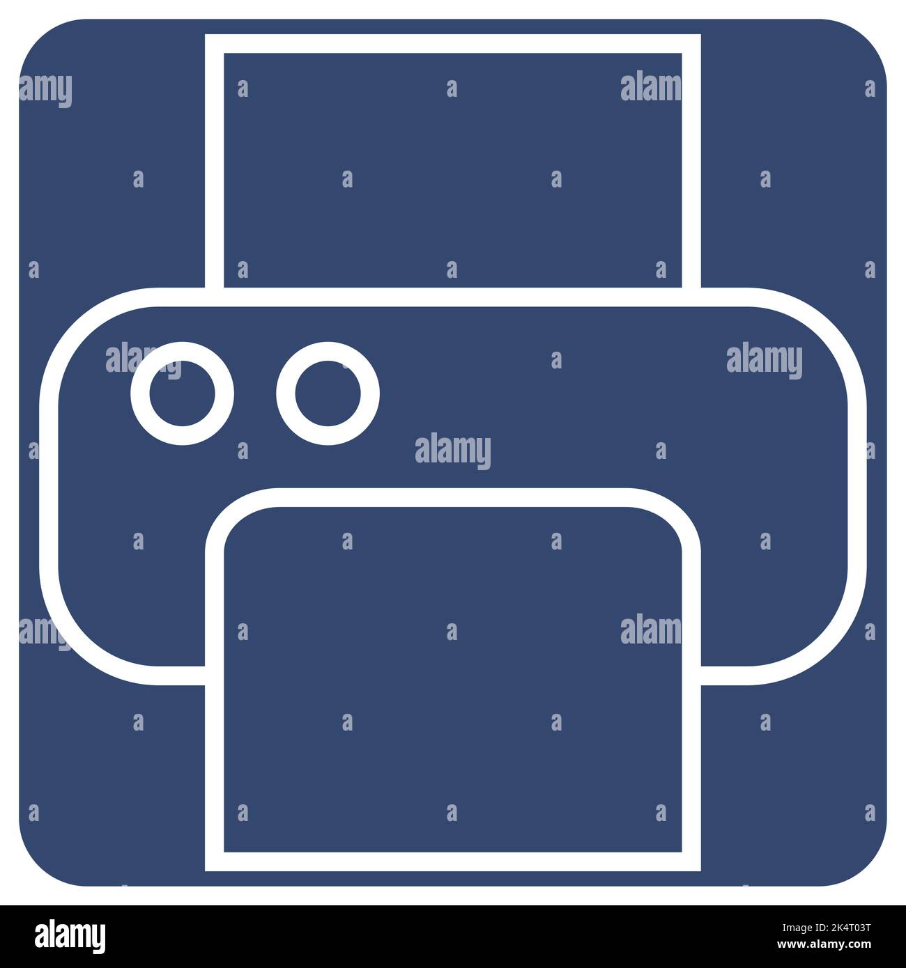 Technology fax machine , illustration, vector on a white background ...