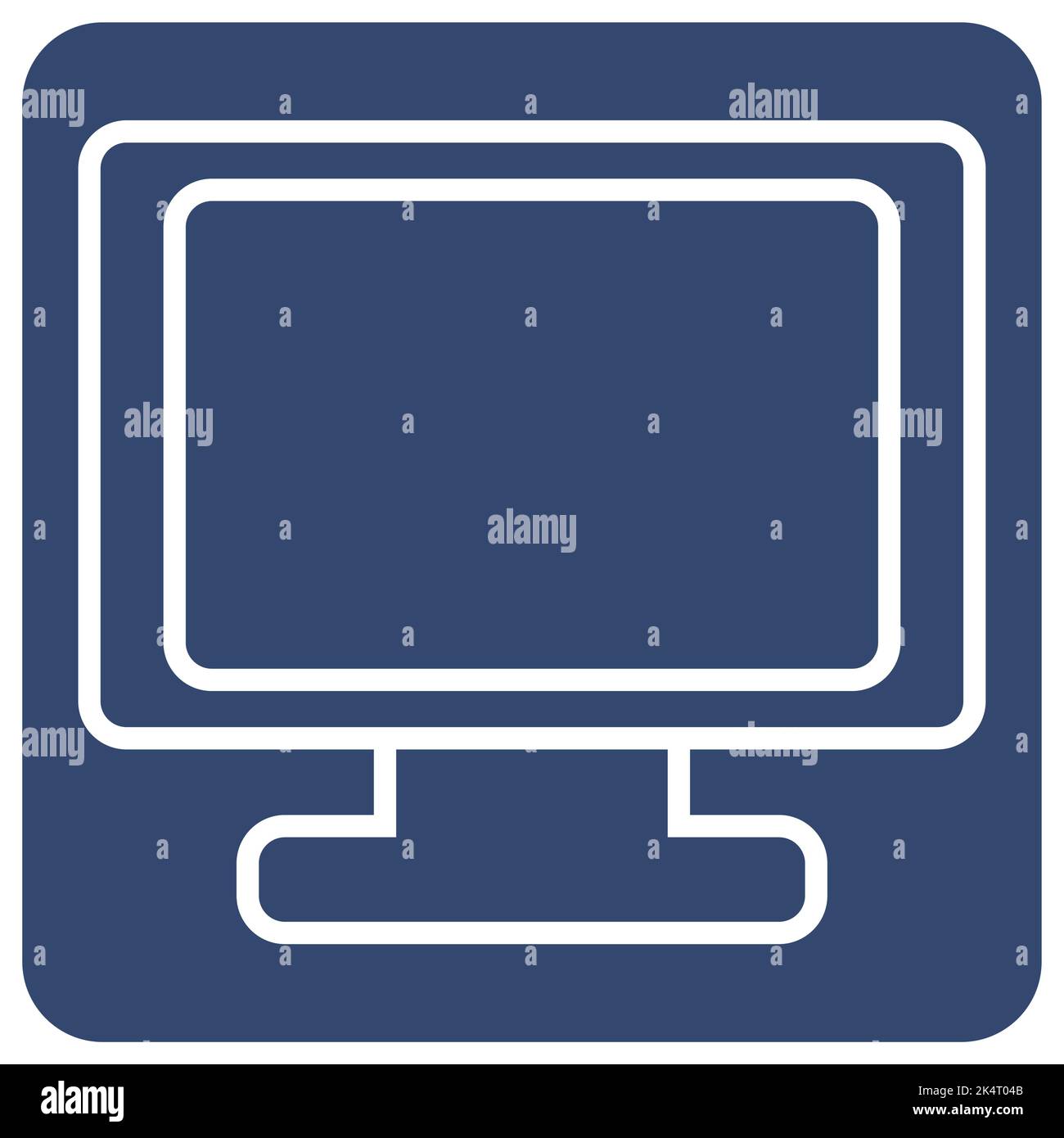 Technology monitor, illustration, vector on a white background Stock ...