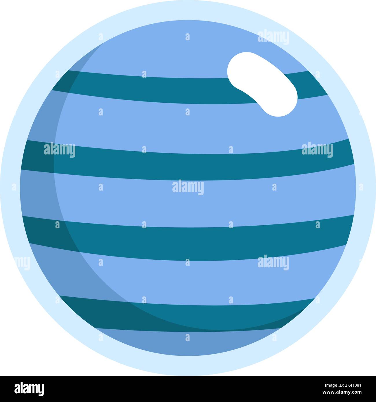 Space Uranus, illustration, vector on a white background Stock Vector ...
