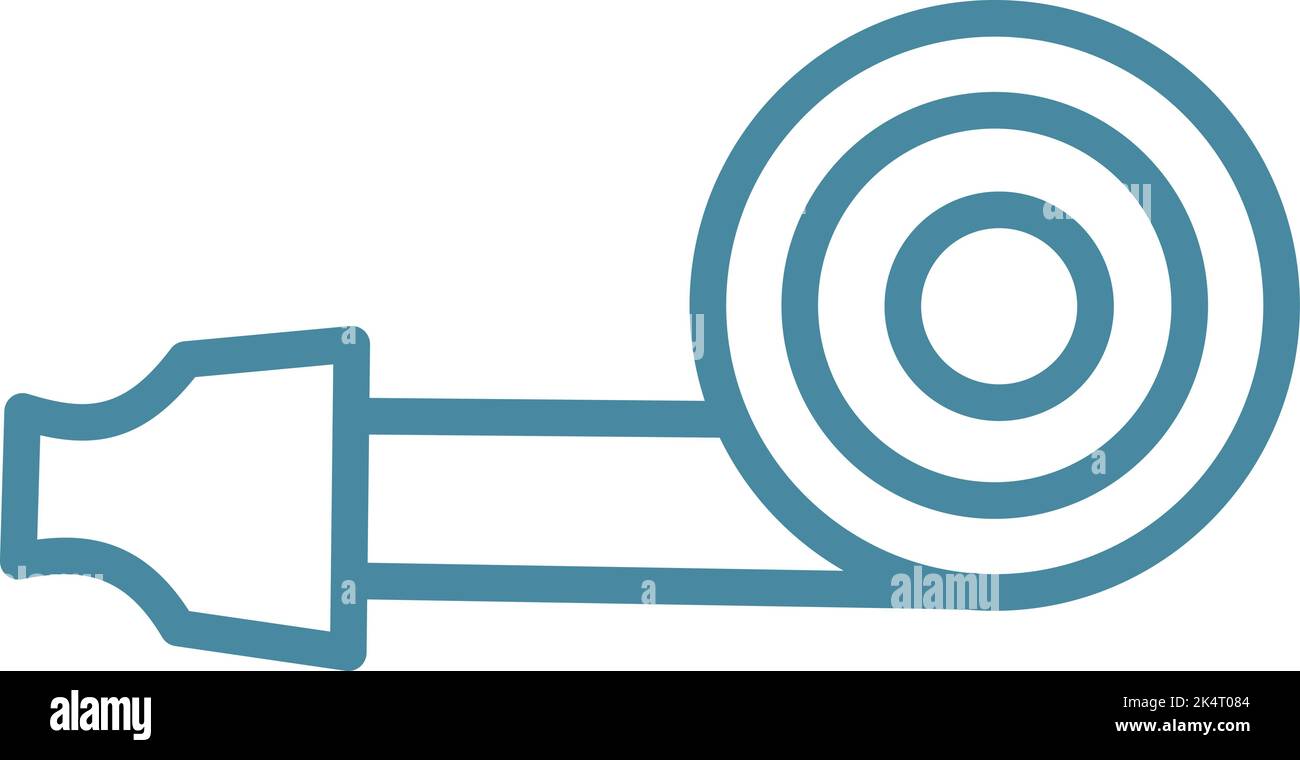 Party whistle tool, illustration, vector on a white background Stock ...