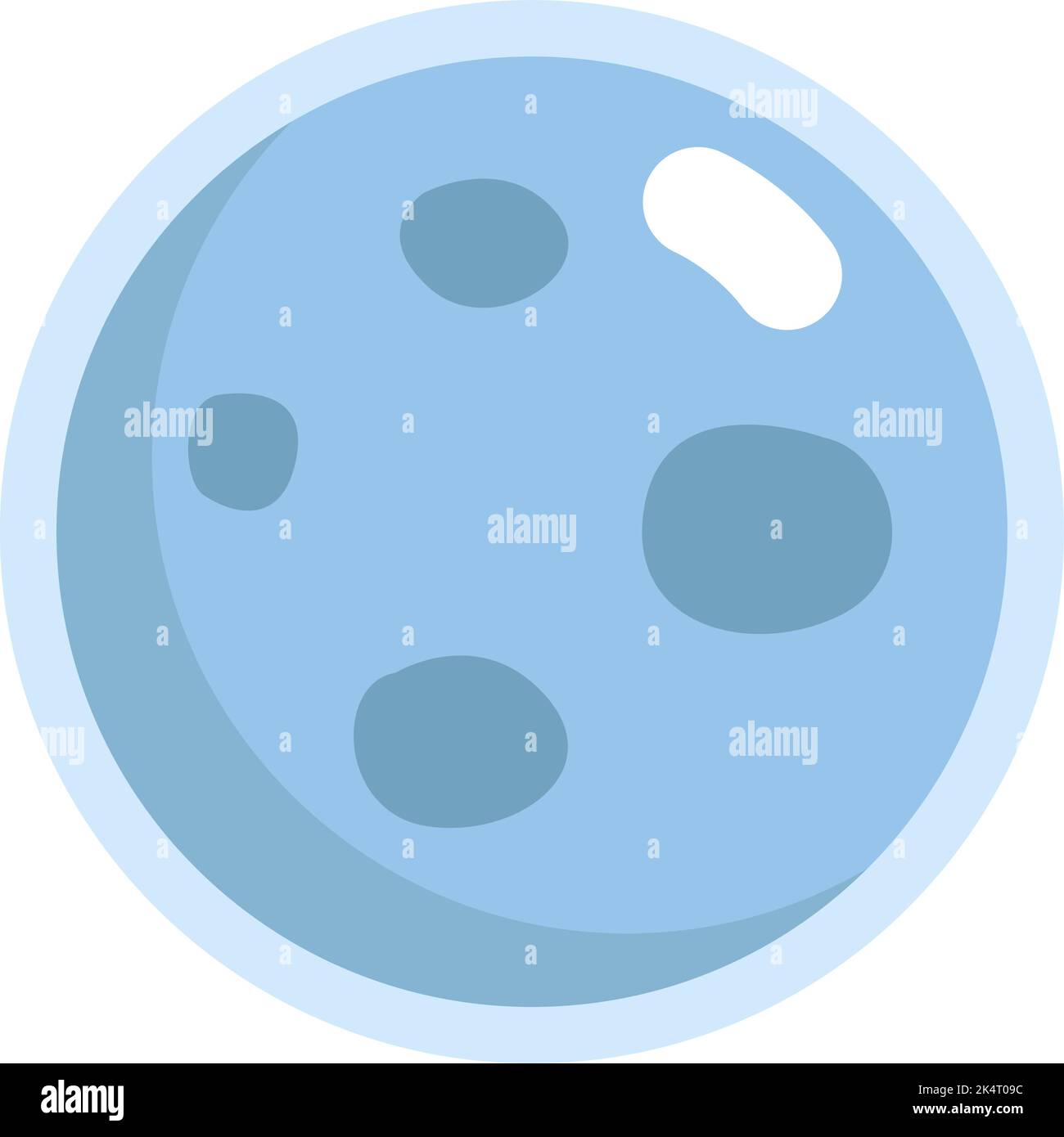 Space moon, illustration, vector on a white background Stock Vector ...