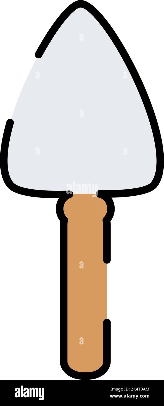 Trowel tool illustration vector hi-res stock photography and images - Alamy