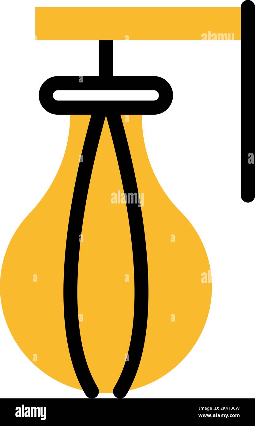 Boxing ball, illustration, vector on a white background Stock Vector ...