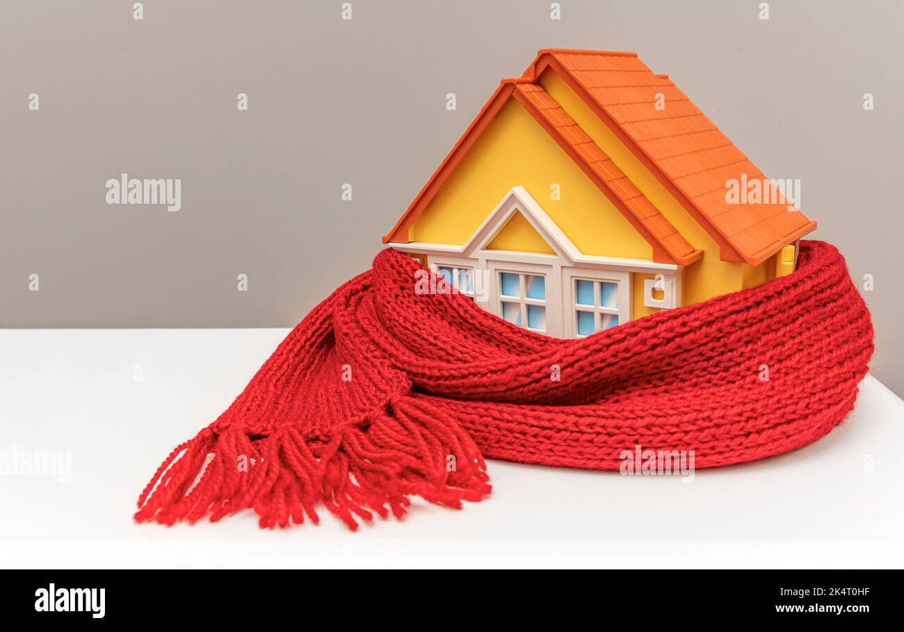 The house is wrapped in a scarf Stock Photo - Alamy