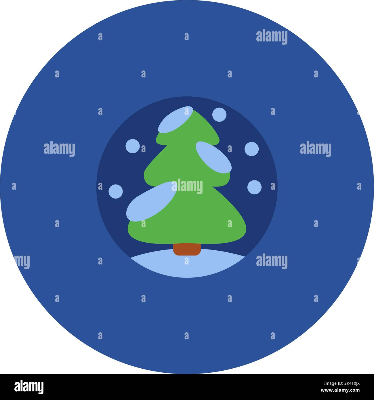 Winter nature forest covered in Stock Vector Images - Alamy