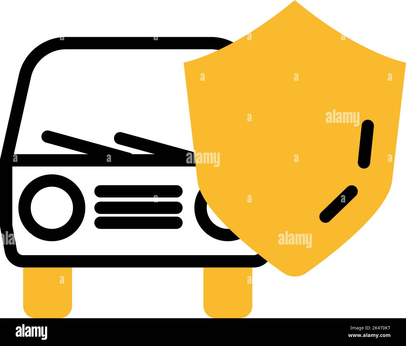 Vehicle insurance icon vector Cut Out Stock Images & Pictures - Alamy