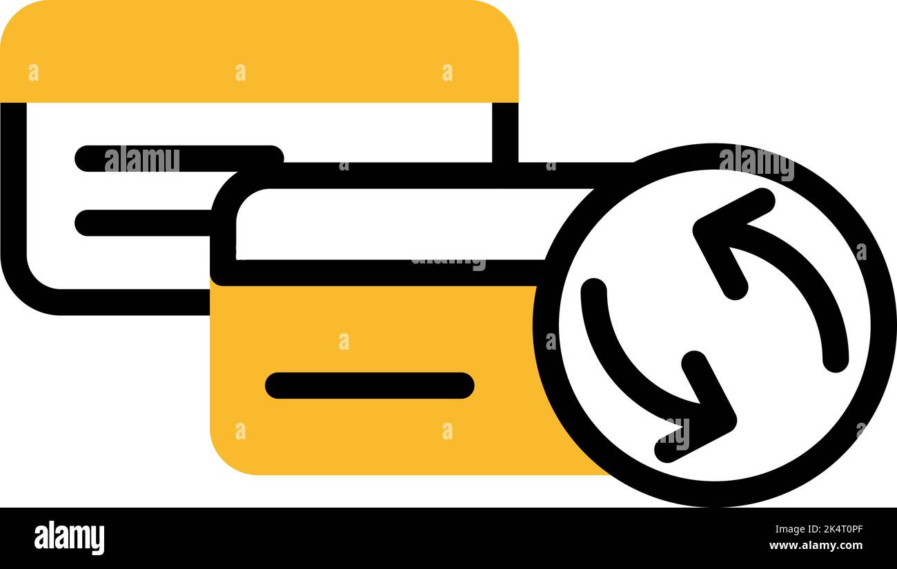 Debit cards, illustration, vector on a white background Stock Vector ...