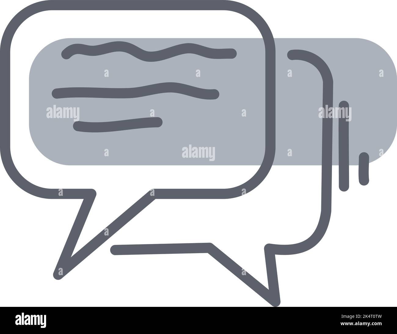 Business chat, illustration, vector on a white background Stock Vector ...