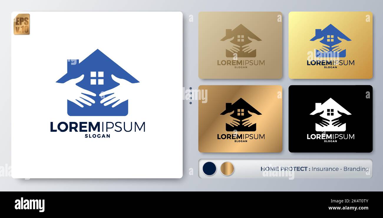 home protection or home cooperate illustration Logo design isoleted ...