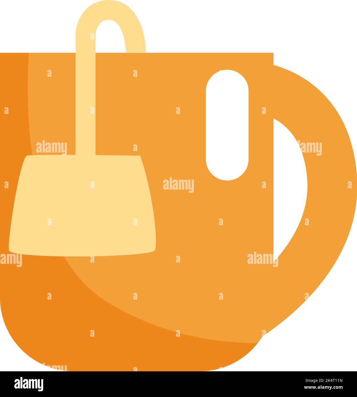 Cup of tea, illustration, vector on a white background Stock Vector ...